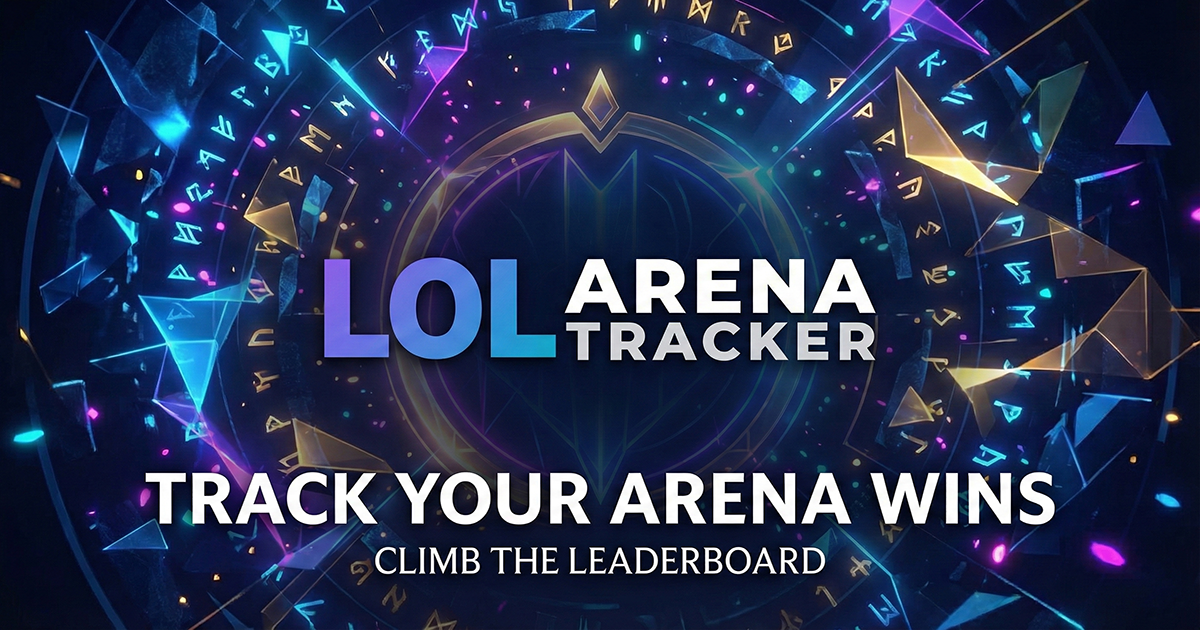 LoL Arena Win Tracker - Win Rates, Builds & Tier List | LoL Arena Tracker